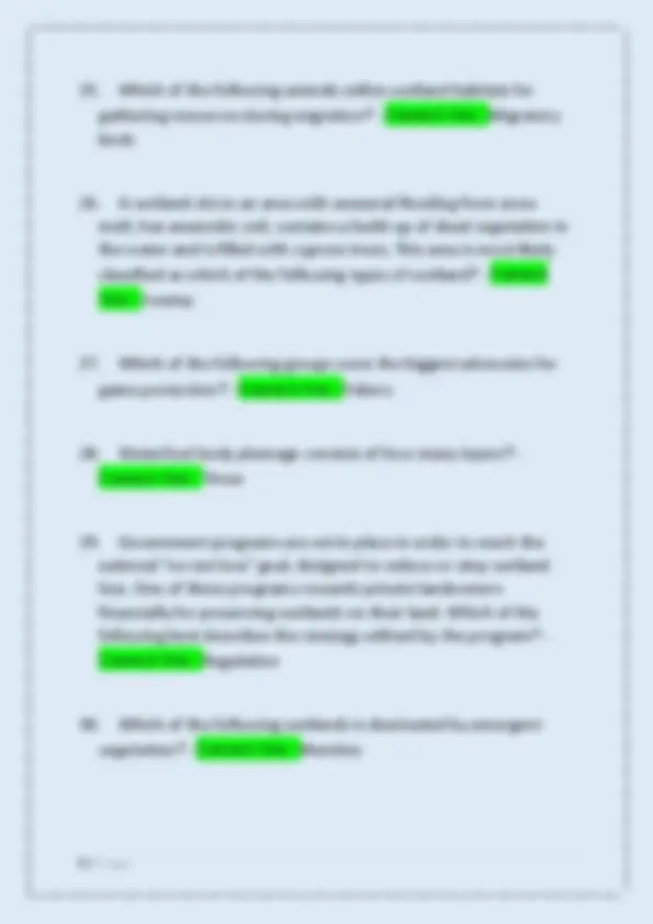 Ducks Unlimited Ecology Test: 150 Questions and Answers | Exams ...
