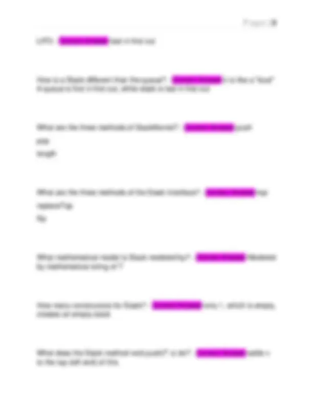 CSE 2221 Final Exam 2025: Data Structures and Algorithms | Exams Advanced Education | Docsity