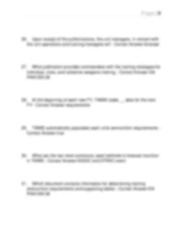 TAMIS Actual Test 2025: Questions and Answers for Munitions Management ...