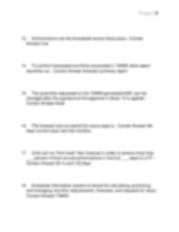 TAMIS Actual Test 2025: Questions and Answers for Munitions Management ...