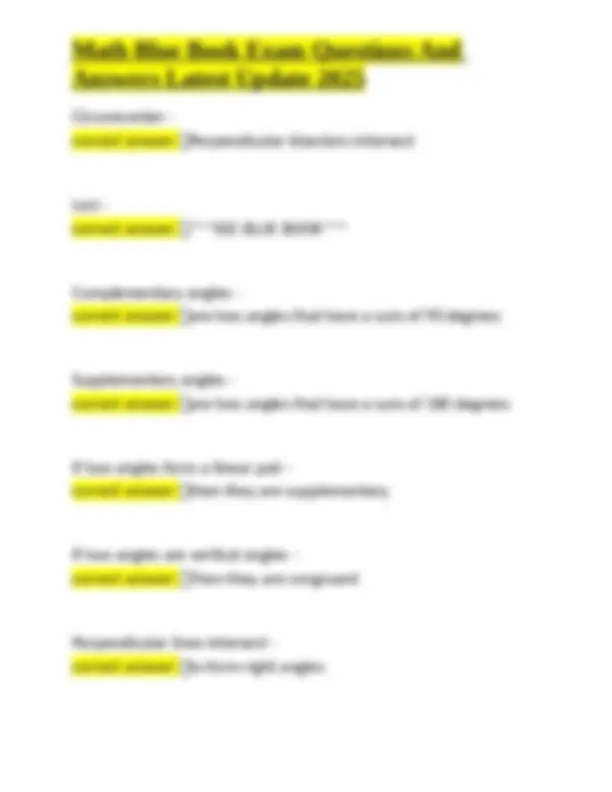 Geometry Exam Questions and Answers: A Study Guide for High School and ...