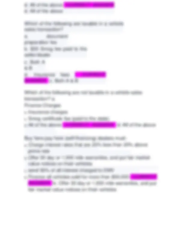 Car Dealer License Test: Exam and Practice Questions with Answers ...