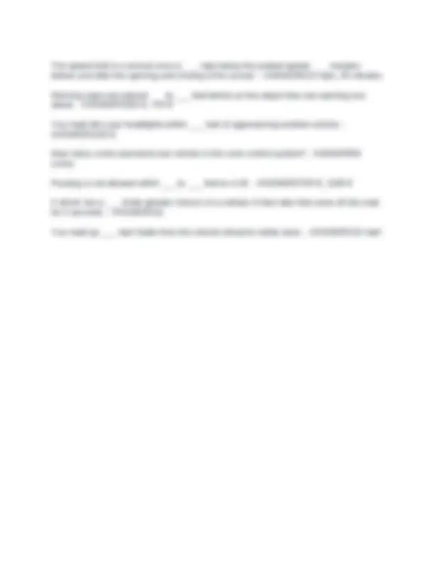 New Hampshire Drivers Education Final Exam Questions and Answers ...