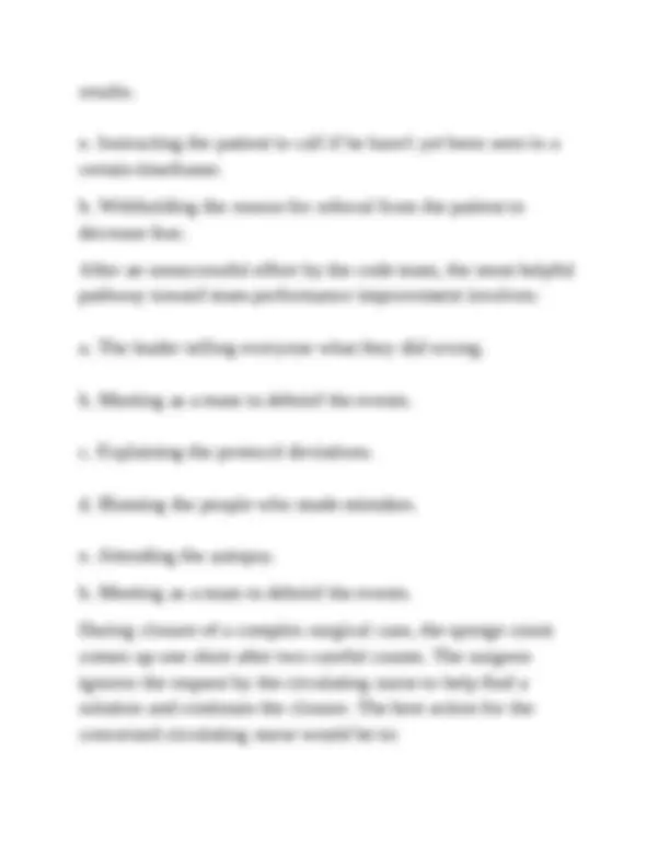 TeamSTEPPS Review Questions With Complete Solutions | Exams Nursing ...