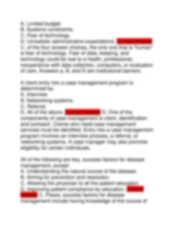 CCM Exam 2025: Practice Questions and Answers for Case Management ...