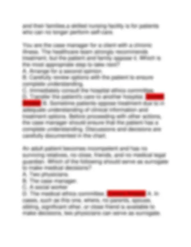 CCM Exam 2025: Practice Questions and Answers for Case Management ...