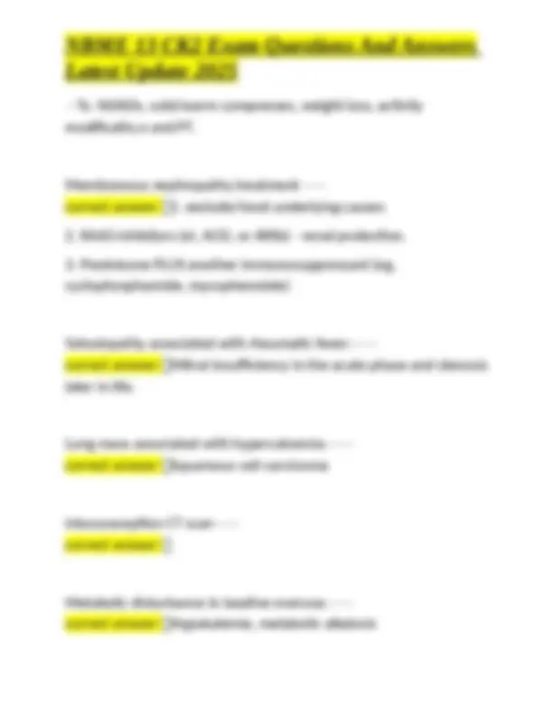 NBME 13 CK2 Exam Questions and Answers: A Comprehensive Guide for ...