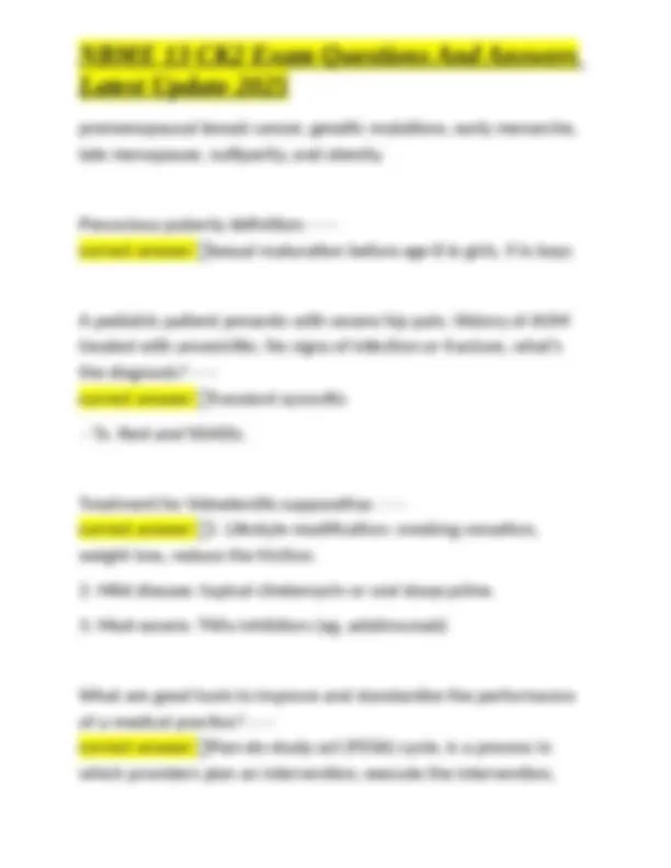 NBME 13 CK2 Exam Questions and Answers: A Comprehensive Guide for ...