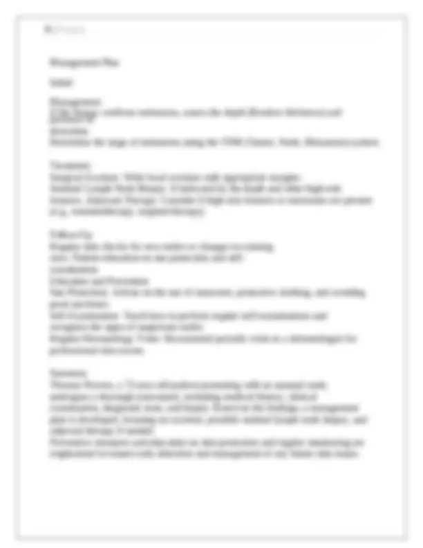 Case Study: Thomas Warren - Unusual Mole - I-Human Simulation Analysis ...