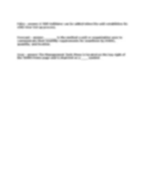 TAMIS Certification Test: Questions and Answers | Exams Biology | Docsity