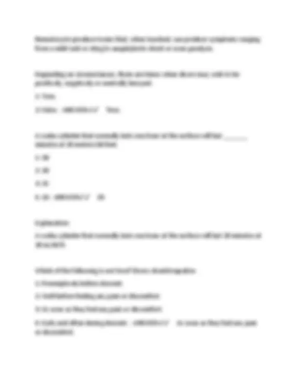 Scuba Diving Final Exam Questions and Answers | Exams Advanced ...
