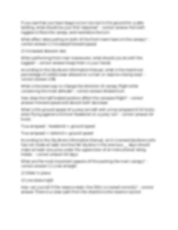 USPA Skydiving A License Exam Study Guide with Questions and simplified ...