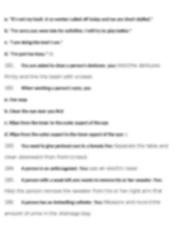 MOSBY'S ESSENTIALS FOR NURSING ASSISTANTS 7TH EDITION QUESTIONS WITH ...