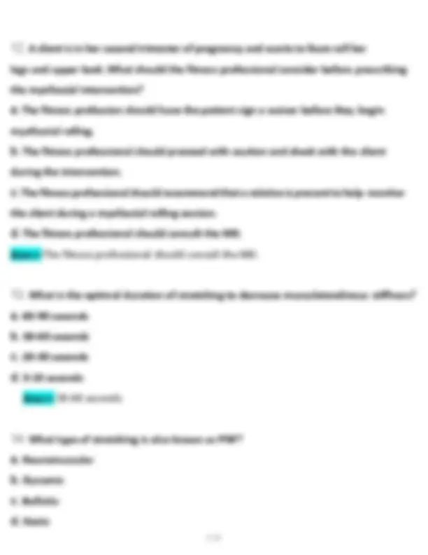 NASM CES Final Exam: Multiple Choice Questions and Answers | Exams ...