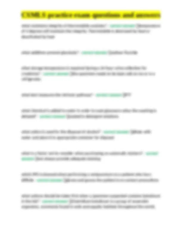 CSMLS Practice Exam Questions and Answers: A Comprehensive Guide to ...