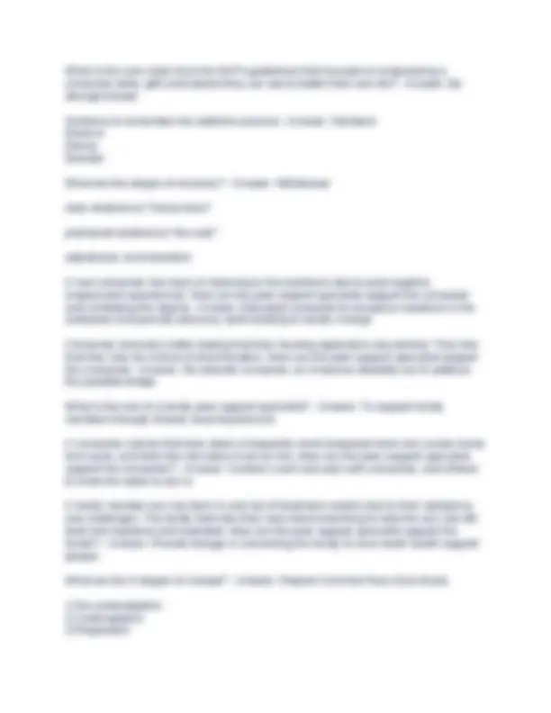 Peer Support Specialist Certification Exam Questions and Answers ...