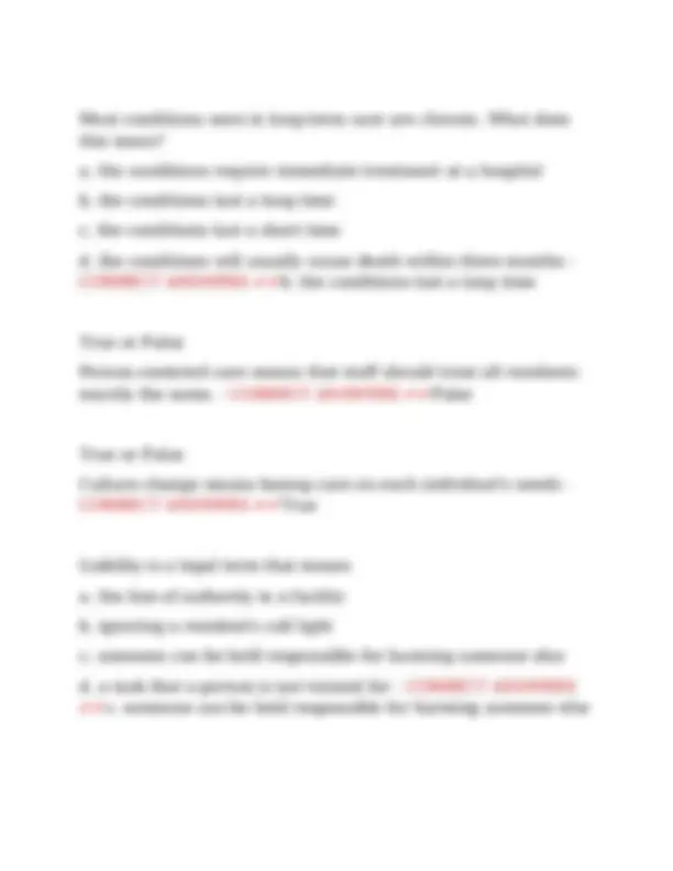 CNA Written Practice Test: Nursing Assistant in Long-term Care (Chapter ...