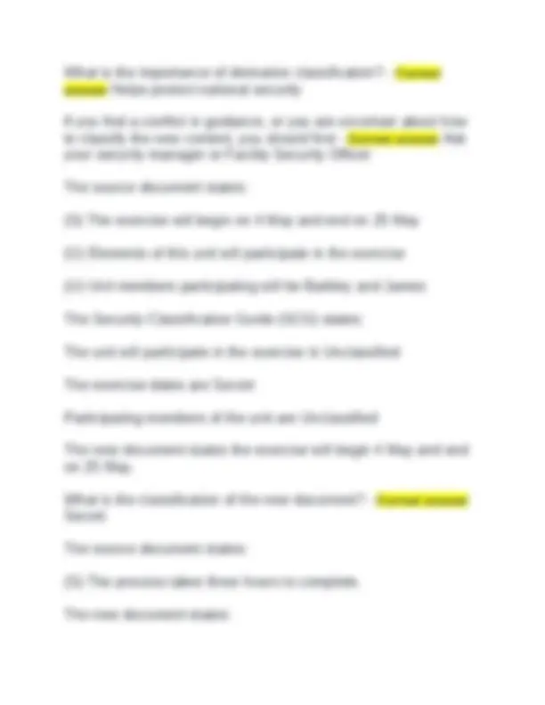 Derivative Classification: Questions and Answers | Exams Information ...