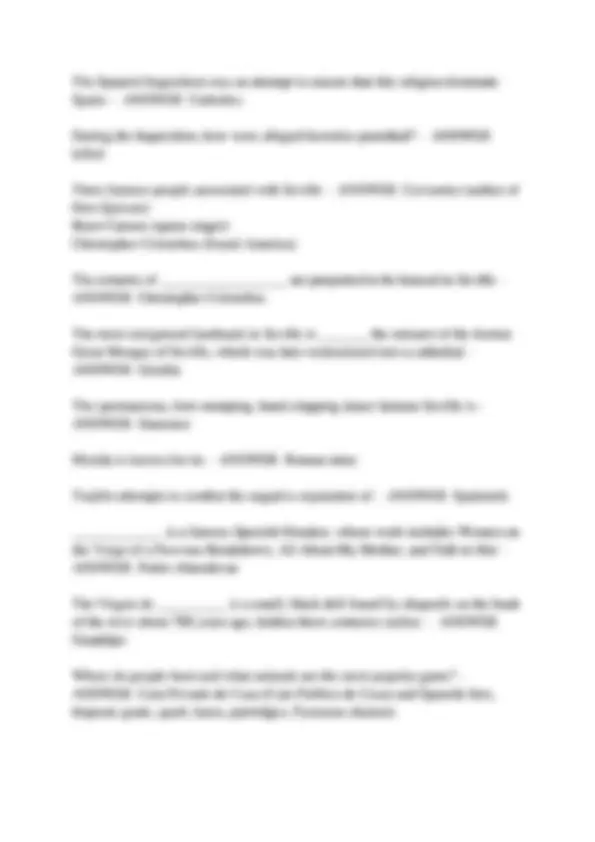 TAPAS EXAM QUESTIONS: Verified Answers & Spanish Culture Guide | Exams ...