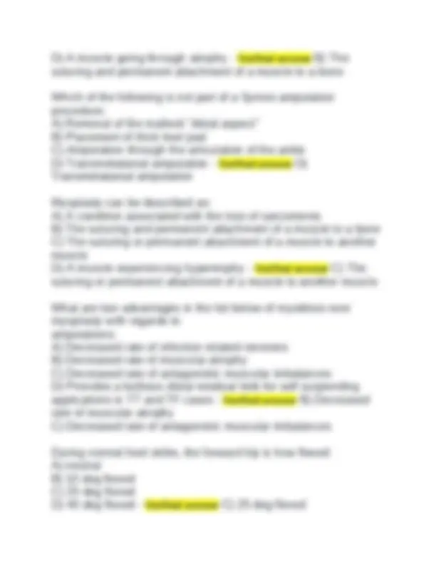 Prosthetic Written Exam Questions and Answers: Orthotics and ...