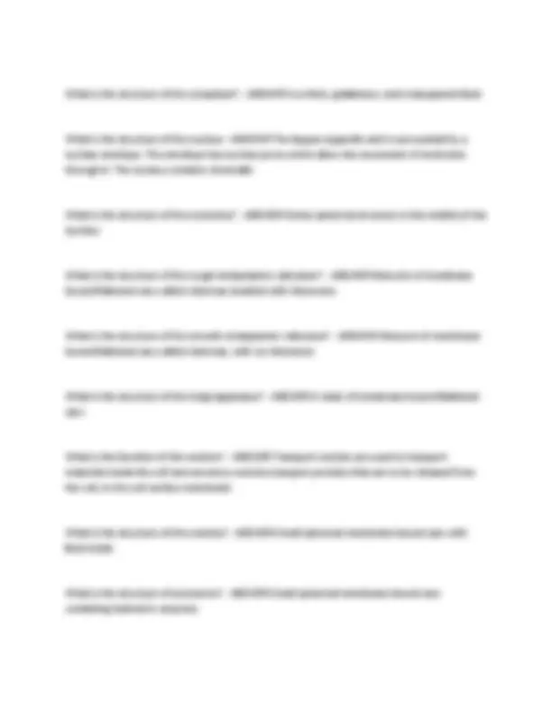 BTEC Applied Science Unit ONE Biology Exam Questions and Answers ...