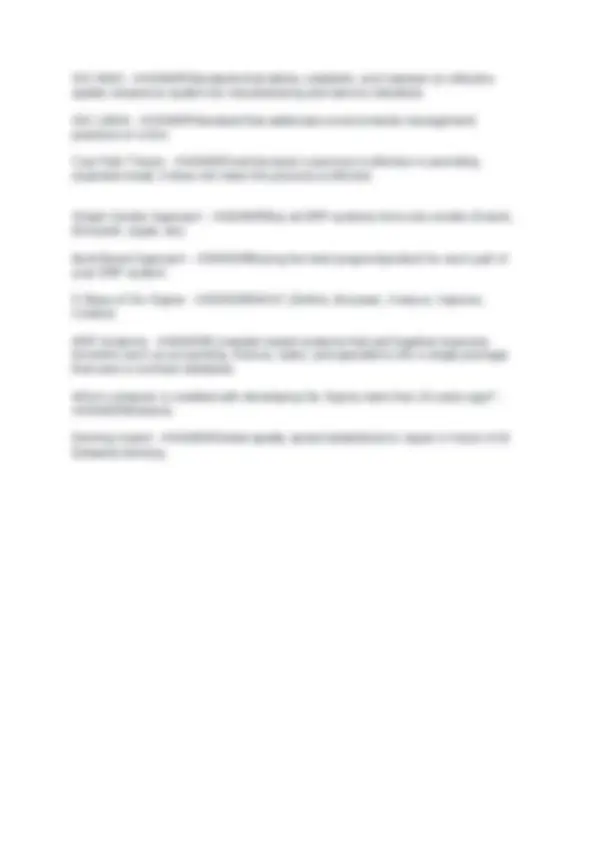 SCM 300 Exam 3 Study Guide: Key Concepts and Definitions | Exams Supply ...