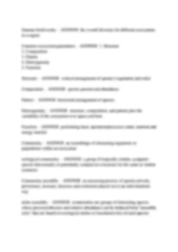 Biogeography Exam 1 Questions and Answers: A Comprehensive Overview of ...