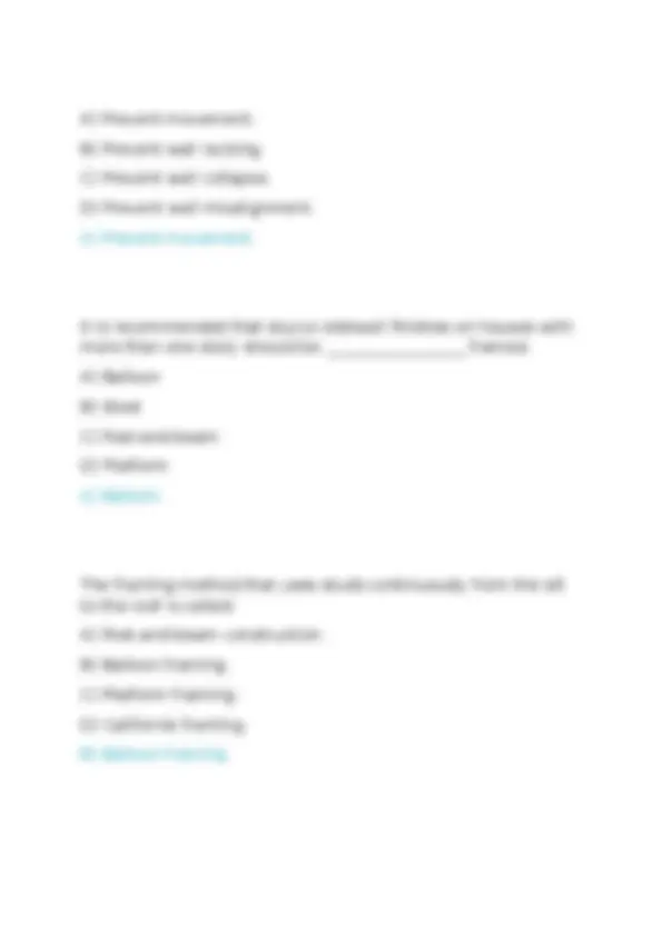 PSI NATIONAL HOME INSPECTOR PRACTICE EXAM study set with 100% verified ...