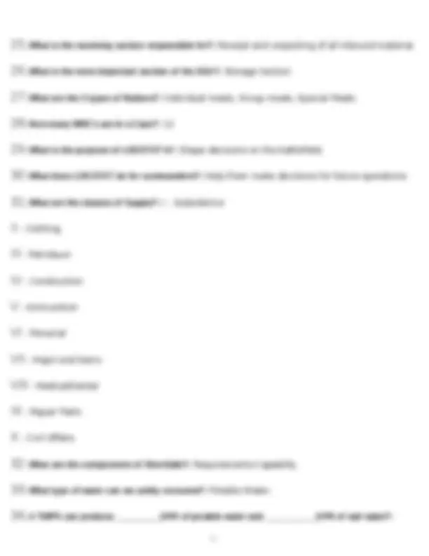 BOLC Exam 5: Quartermaster Field Services Questions & Answers | Exams ...