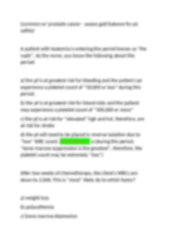 Oncology Exam Questions and Answers: A Comprehensive Guide for Students ...