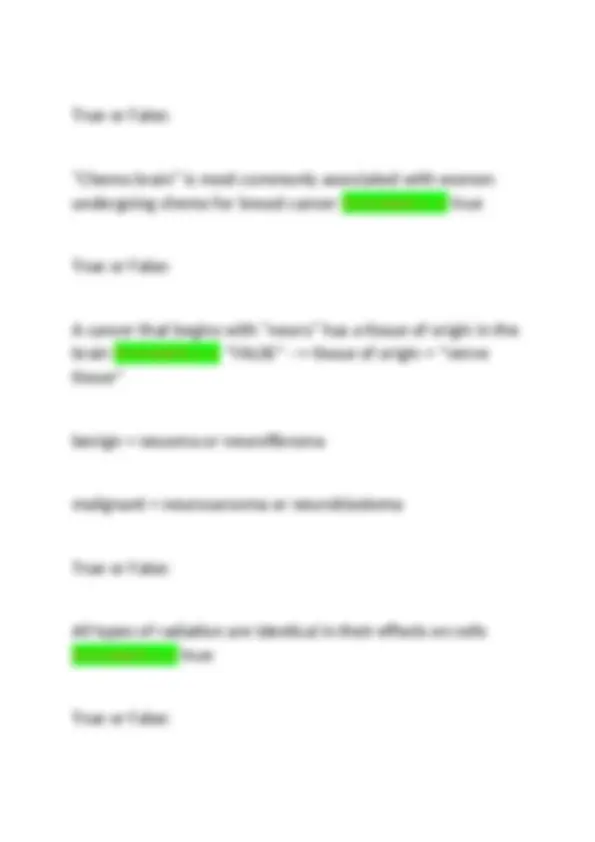 Oncology Exam Questions and Answers: A Comprehensive Guide for Students ...