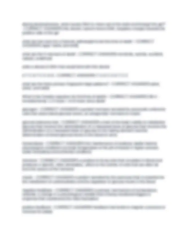 PLTW Biomedical Science Review Exam: Questions and Answers | Exams ...