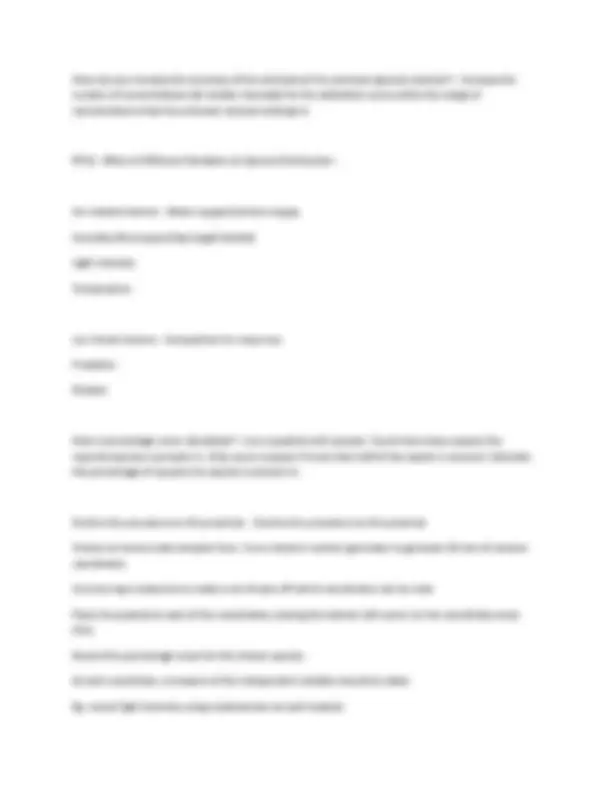 A Level Biology Paper 3: Practical Experiments and Questions | Exams Biology | Docsity