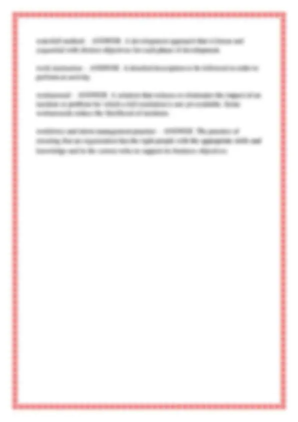 ITIL V4 Definitions: A Glossary of Key Terms and Concepts | Exams Information Technology | Docsity