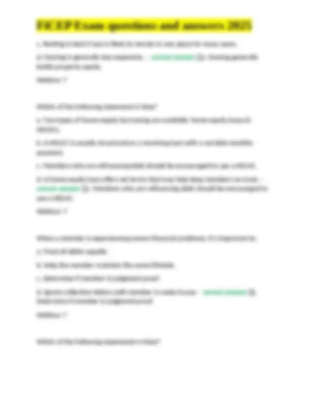 FiCEP Exam Questions and Answers 2025: A Comprehensive Guide to Financial Counseling | Exams ...