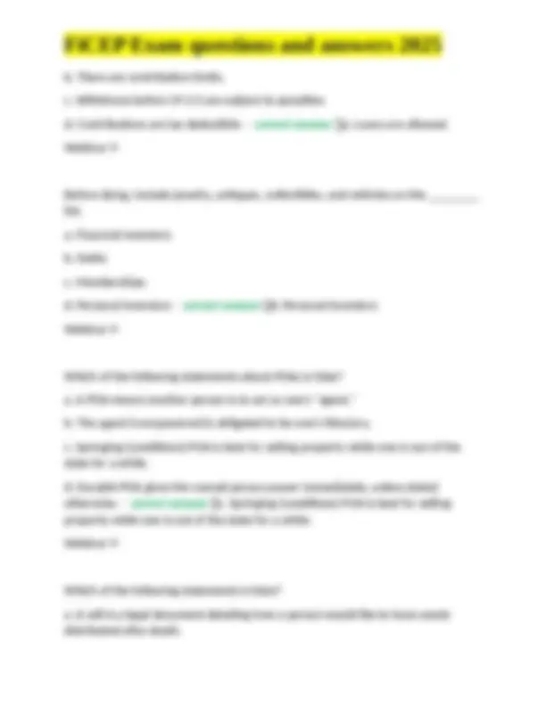 FiCEP Exam Questions and Answers 2025: A Comprehensive Guide to Financial Counseling | Exams ...