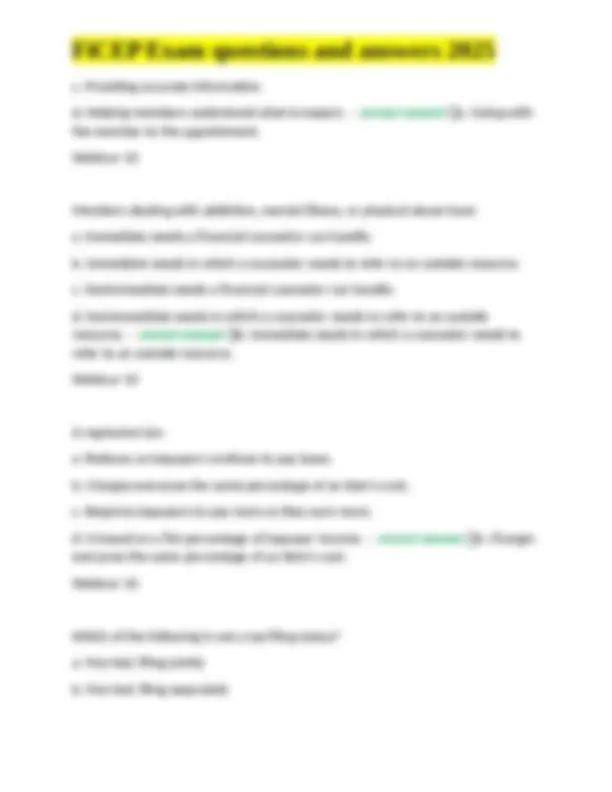 FiCEP Exam Questions and Answers 2025: A Comprehensive Guide to Financial Counseling | Exams ...