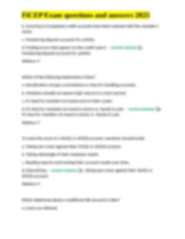 FiCEP Exam Questions and Answers 2025: A Comprehensive Guide to Financial Counseling | Exams ...