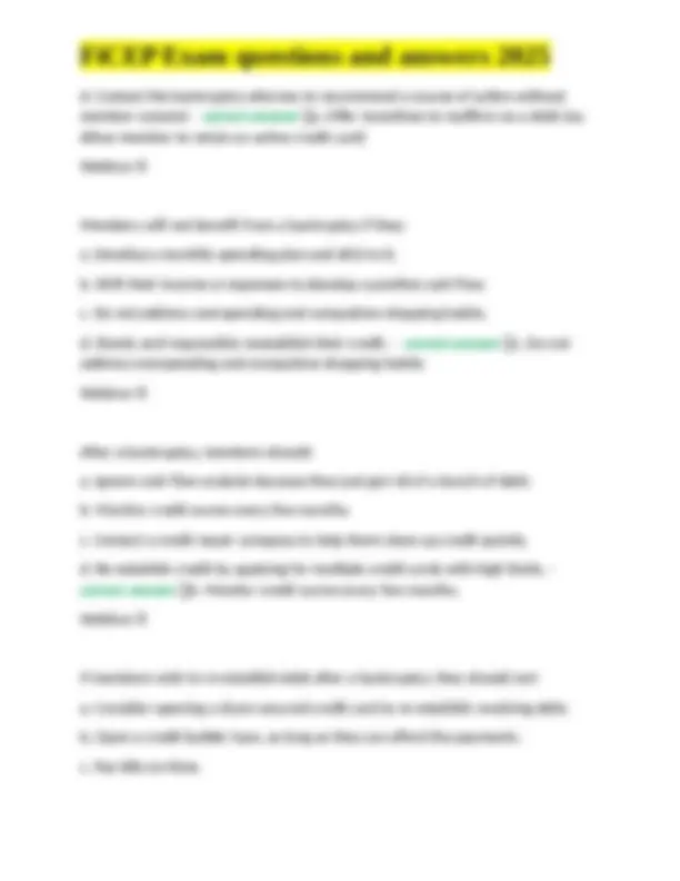 FiCEP Exam Questions and Answers 2025: A Comprehensive Guide to Financial Counseling | Exams ...