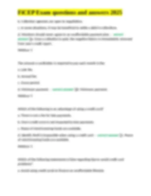 FiCEP Exam Questions and Answers 2025: A Comprehensive Guide to Financial Counseling | Exams ...