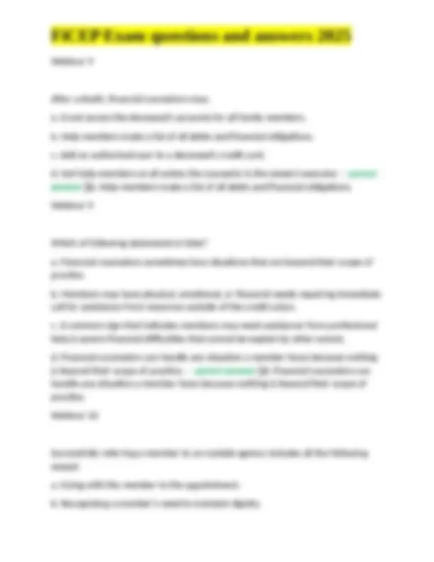 FiCEP Exam Questions and Answers 2025: A Comprehensive Guide to Financial Counseling | Exams ...