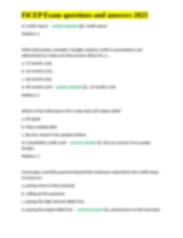 FiCEP Exam Questions and Answers 2025: A Comprehensive Guide to Financial Counseling | Exams ...