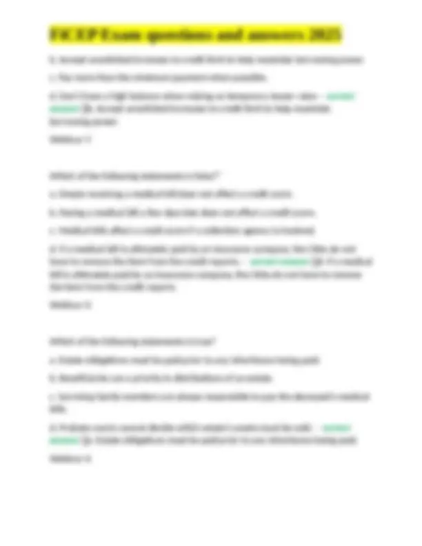 FiCEP Exam Questions and Answers 2025: A Comprehensive Guide to Financial Counseling | Exams ...