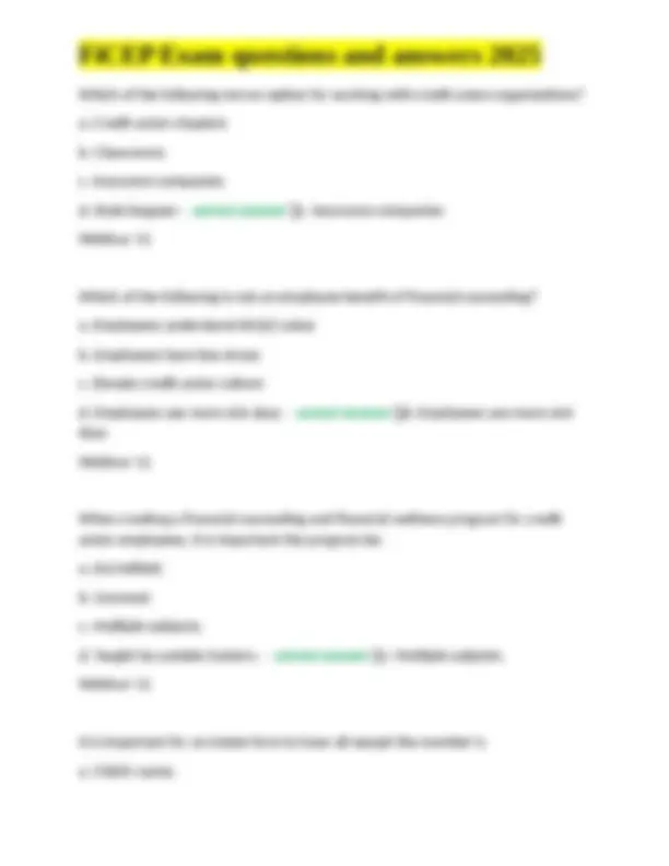 FiCEP Exam Questions and Answers 2025: A Comprehensive Guide to Financial Counseling | Exams ...