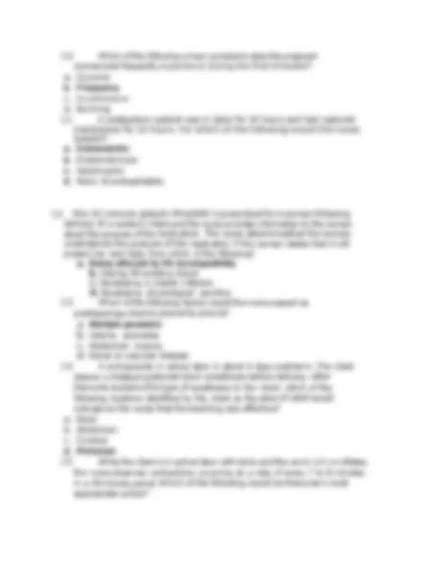 Obstetrics and Gynecology Exam Questions and Answers 2024/2025 | Exams Obstetrics | Docsity