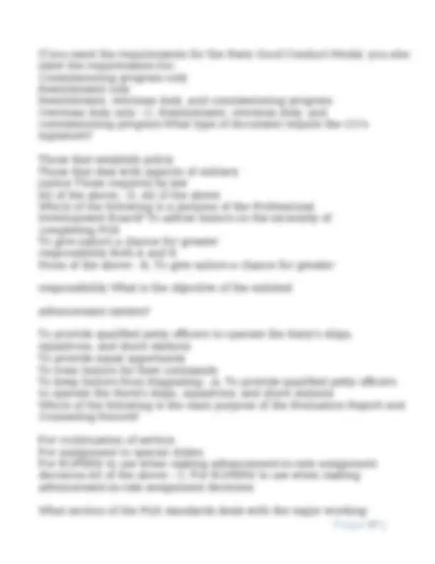 Navy Enlisted Advancement System (NEAS) Questions and Answers | Exams ...