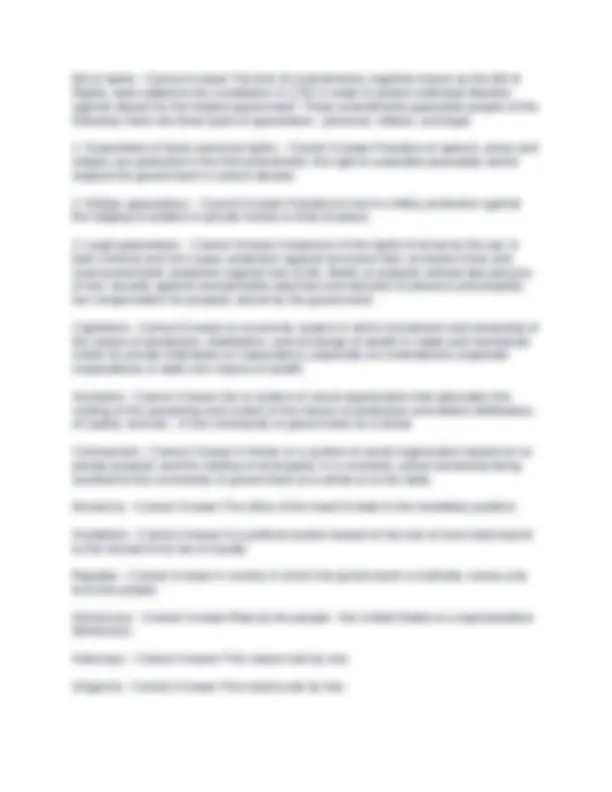 US Government and Civics Final Exam Study Guide: Key Concepts and ...