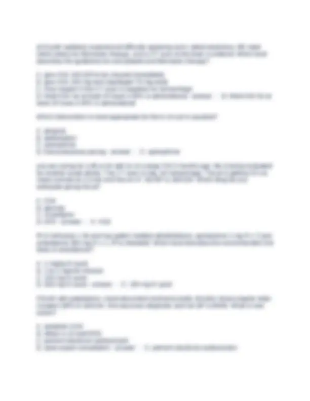 ACLS Recertification: Multiple Choice Questions and Answers | Exams ...