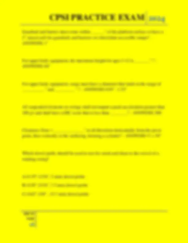 CPSI Practice Exam: Playground Safety and Standards | Exams Nursing ...