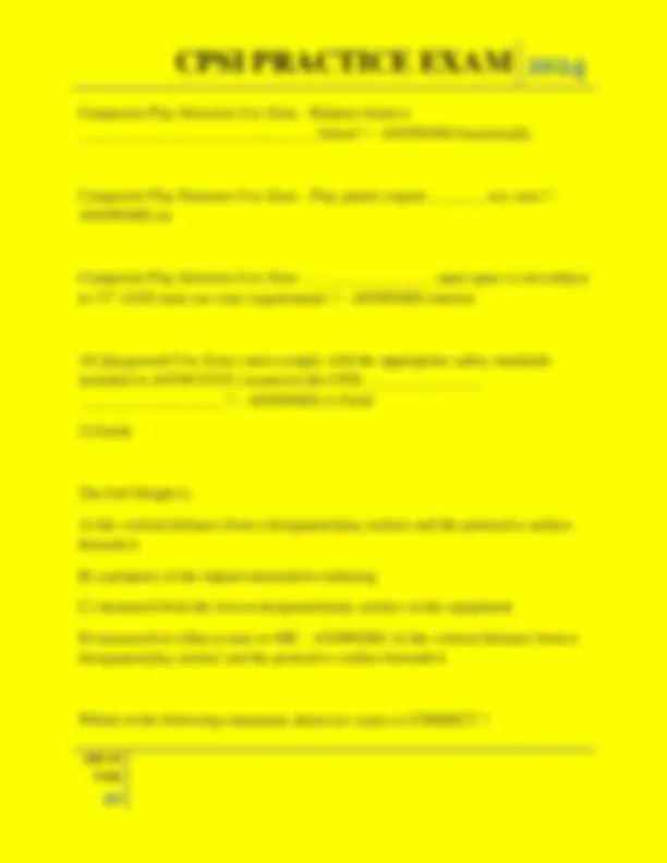 CPSI Practice Exam: Playground Safety and Standards | Exams Nursing ...